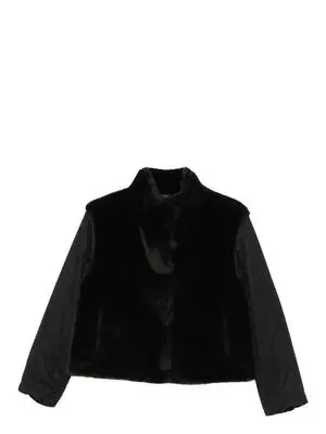 Herno Faux Fur Panel Coat - Multicolor