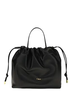 Chloé CHLOÉ Leather Drawstring Tote Multicolor