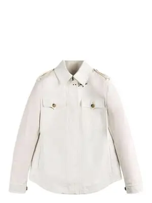 FAY FAY Cotton Shirt Jacket With Epaulettes And Flap Pockets Multicolor