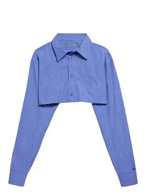 Balenciaga Cropped Shirt - Blue