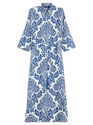 MAX MARA Max Mara Camelia Printed Maxi Dress With Drop Shoulders And Back Straps