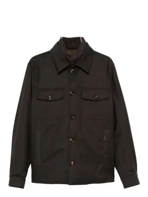 MOORER Long-sleeved Casual Jacket - Black