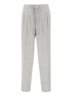 Brunello Cucinelli Drawstring Waist Trousers - Grey
