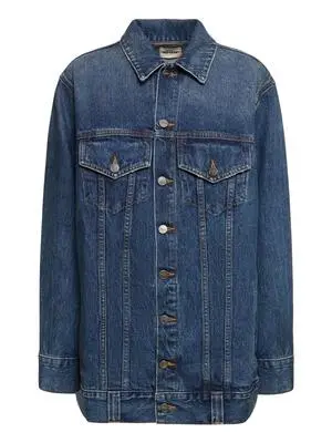 Khaite The Ross Button-up Denim Jacket - Blue