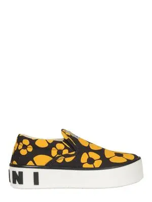 Marni X Carhartt Floral Printed Platform Sneakers - Multicolor