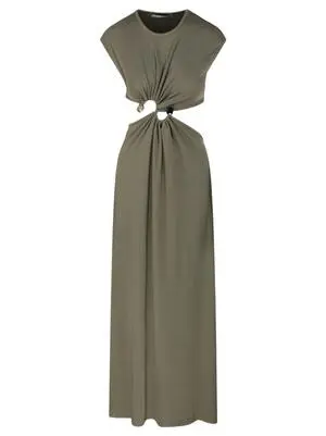 Christopher Esber Christopher Esber Cut-Out Ring Knitted Maxi Dress No