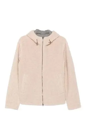 Herno Fleece Zip-up Hooded Jacket - Multicolor