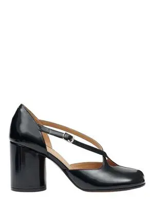 MAISON MARGIELA Tabi Leather High Block Heel Sandals - Multicolor