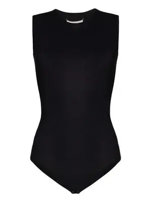 MAISON MARGIELA Sleeveless Bodysuit With Signature Four-stitch Logo Detail - Multicolor