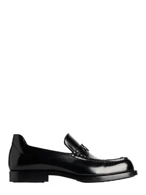 Balenciaga Patent Leather Loafers With Detachable B Hardware - Black