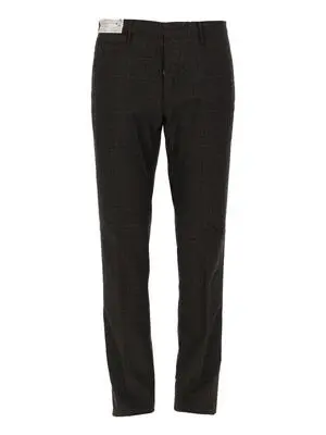 Incotex Jeans Con Patch Logo - Brown