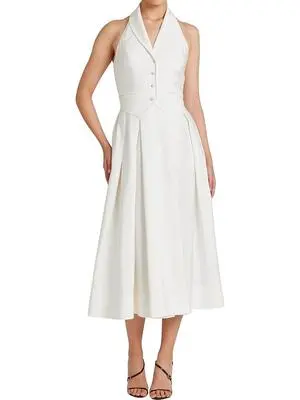 TEMPERLEY LONDON Elodie Halter Dress - Ivory
