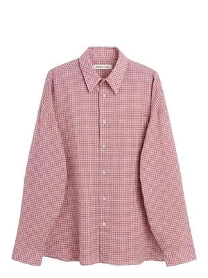 SUNFLOWER Stable Check Pocket Shirt - Pink