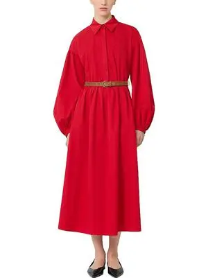 Max Mara Belted Shirtdress - Red