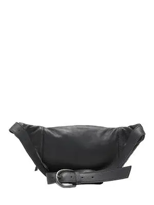 Free People Adorned Leather Sling Bag - Black