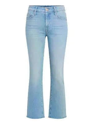 MOTHER The Outsider Frayed-hem Jeans - Blue