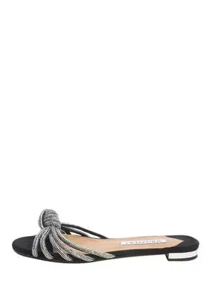 AQUAZZURA Knot Diamante Sandals - Silver