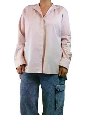 TWENTY 8 TWELVE Stevie Cotton Band Collar Shirt - Pink