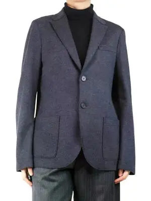 Harris Wharf London Notched Lapel Single-breasted Blazer - Grey