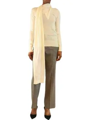 TOTEME Draped-scarf Sweater - Neutrals