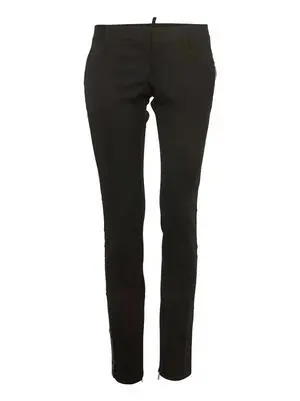 Dsquared2 Sequin Detail Gabardine Trousers - Black