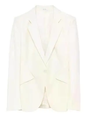 Alexander McQueen Single-breasted Notched-lapel Blazer - Neutrals