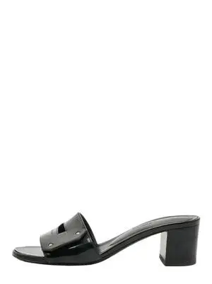 Hermès Heeled Sandals - Black
