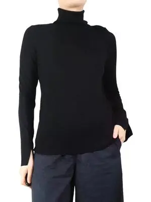 Bogner Roll Neck Knit Sweater - Black
