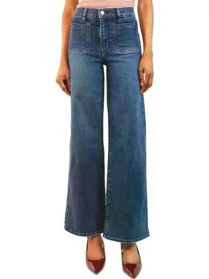 FRAME Le Slim Patch-pocket Jeans - Blue