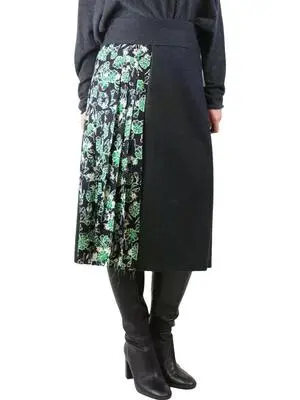 Marni Panelled Midi Skirt - Grey