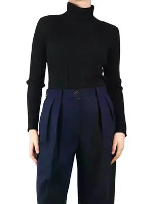 PAULE KA Paule Ka Ribbed Roll-Neck Long-Sleeve Top