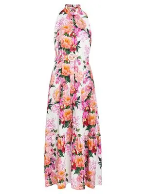 Borgo De Nor Biba Floral-print Cotton Maxi Dress - Multicoloured
