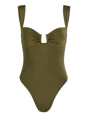 AWAY THAT DAY Cannes One-piece Swimsuit - Olive