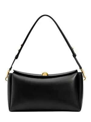 AMI Paris AMI Paris Medium Cow Leather Carrousel Bag Black