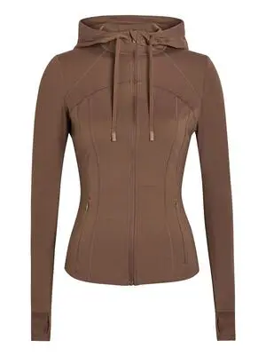 TALA Skinluxe Hooded Stretch-jersey Running Jacket - Brown