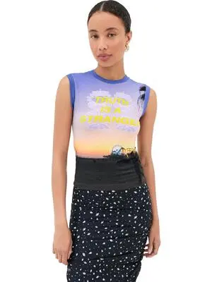 MERYLL ROGGE Sleeveless Jersey T-shirt - Multicolor