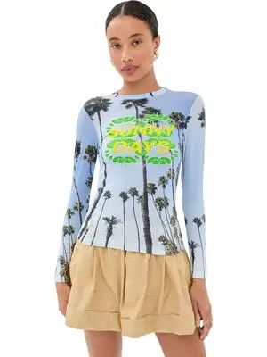 MERYLL ROGGE Fitted T-shirt - Blue Multi