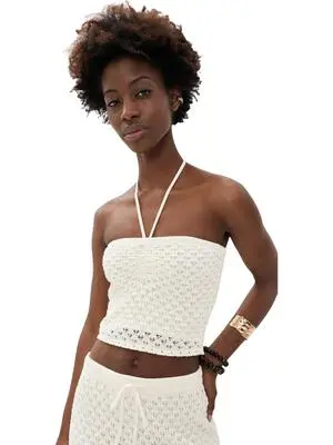 Z Supply Windswept Halter Neck Top - Cloud