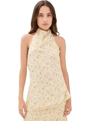 Lioness Sundown Halter Top - Beige