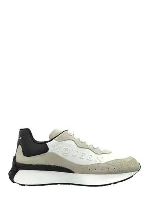 Alexander McQueen Logo-embossed Panelled Sneakers - White