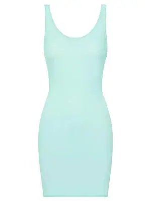 MAISON CLOSE Double Sens Sheer Mini Dress - Blue