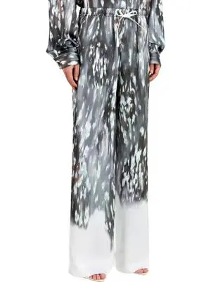 IRO PARIS Abstract Print Drawstring Trousers - Grey