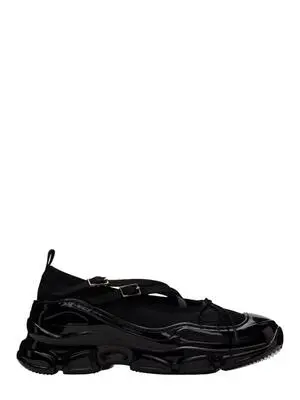 SIMONE ROCHA Simone Rocha Round Toe Paneled Ballerines