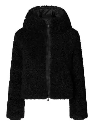SAVE THE DUCK Hooded Zip-up Casual Jacket - Black