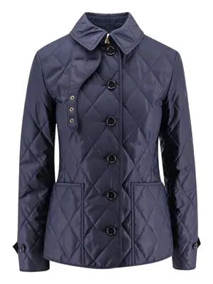 Burberry Quilted Collared Jacket - Black