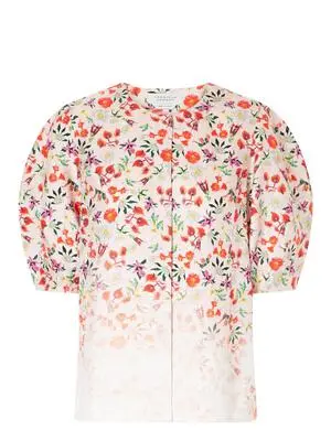 Gabriela Hearst Edify Floral-print Silk Blouse - White
