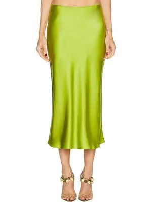 Sablyn Miranda Scallop Skirt - Chartruese