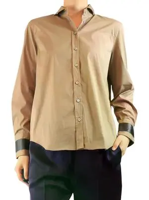 Brunello Cucinelli Cotton Shirt - Brown