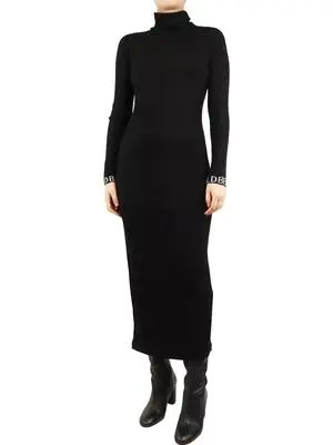 Goldbergh Mireille Maxi Ribbed-knit Dress - Black