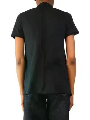 Prada Embellished Pleated Blouse - Black